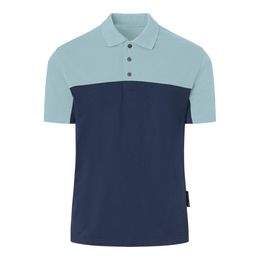 K&Uuml;BLER WORKWEAR K&uuml;bler Polo Shirt dunkelblau/eisblau XXL ; K&uuml;bler Workwear (5221 6207-4844-XXL)