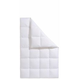 Daunenbettdecke Frau Holle "Zara, Bettdecken f&uuml;r Sommer oder Winter, hergestellt in Deutschland", wei&szlig;, B:155cm L:220cm, Bezug: 100% Baumwolle. F&uuml;llung: 100% Daunen, Bettdecken, Bettdecke in 135x200 cm, 155x220 cm und weiteren Gr&ouml;&szlig;en