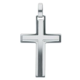 Adelia&acute;s Kettenanh&auml;nger ADELIA&acute;S "Edelstahl Kreuz Anh&auml;nger", silber, Schmuckanh&auml;nger, Damen, Edelstahl, Kettenanh&auml;nger, Edelstahlschmuck f&uuml;r Damen & Herren
