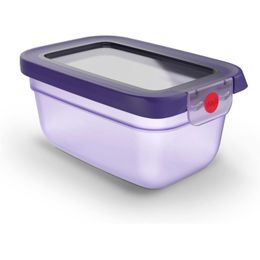 Frischhaltedose Emsa "oneClick", lila (violett), B:11,71cm H:8,25cm L:17,49cm, Polyprophylen (PP), Lebensmittelaufbewahrungsbeh&auml;lter, Frischhaltedose, verschlossen mit nur 1 x Klick, 100% dicht, made in Germany