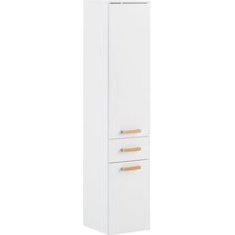 Hochschrank Schildmeyer "Duo, Hochschrank, Made in Germany, B: 32,7 cm", wei&szlig; (kreidewei&szlig;), B:32,7cm H:160,1cm T:35,3cm, FSC-zertifizierter Holzwerkstoff, Schr&auml;nke, Hochschrank, Solide Verarbeitung - Dieses Produkt ist in Deutschland gefertigt