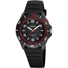 Quarzuhr Calypso Watches "Sweet Time", schwarz (schwarz, schwarz), Armbanduhren, Kinder, Quarzuhr, Armbanduhr, Kinderuhr, analog, Geschenkidee, Geburtstag, Schulanfang