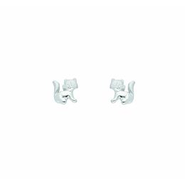 Adelia&acute;s Paar Ohrh&auml;nger ADELIA&acute;S "Katze Ohrstecker Ohrringe 925 Silber", silber, Ohrringe, Jungen, Kinder, Silber 925 (Sterlingsilber), Silberohrringe Katze