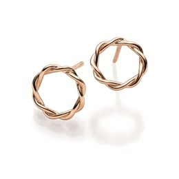 Adelia&acute;s Paar Ohrh&auml;nger ADELIA&acute;S "Ohrstecker Ohrringe aus 925 Silber ros&eacute;vergoldet", ros&eacute;gold, Ohrringe, Damen, Damen, Silber 925 (Sterlingsilber)