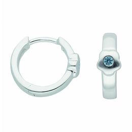 Adelia&acute;s Paar Creolen ADELIA&acute;S "13,3 mm ⌀ Creolen Ohrringe 925 Silber", blau (silber), Ohrringe, Damen, Damen, Silber 925 (Sterlingsilber), Silberohrringe