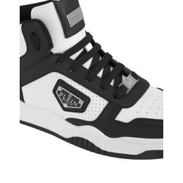 Sneaker Philipp Plein "Street", Herren, Gr. 39, Normalschaft, 0102, wei&szlig;, schwarz, Schuhe Sneaker