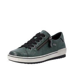 Sneaker Remonte, Damen, Gr. 36, gr&uuml;n, Leder, Schuhe Sneaker, Schn&uuml;rschuh, Halbschuh, Freizeitsneaker mit Rei&szlig;verschluss, TEX