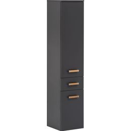 Hochschrank Schildmeyer "Duo, Hochschrank, Made in Germany, B: 32,7 cm", grau (anthrazit), B:32,7cm H:160,1cm T:35,3cm, FSC-zertifizierter Holzwerkstoff, Schr&auml;nke, Hochschrank, Solide Verarbeitung - Dieses Produkt ist in Deutschland gefertigt