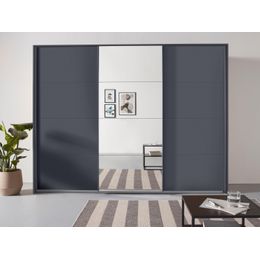 Kleiderschrank OTTO HOME "Mehrzweckschrank Aktenschrank M&ouml;bel Mietswohnung Schlafzimmer OTELI", grau (graumetallic), B:278cm H:214cm T:68cm, Holzwerkstoff, Schr&auml;nke, Kleiderschrank, inkl. Passepartout optional mit Beleuchtung MADE IN GERMANY