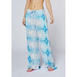 Dehnbund-Hose Chiemsee, Damen, Gr. L (42/44), Normalgr&ouml;&szlig;en, tropical breeze, 100% Viskose, Hosen