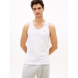 Tanktop, Herren, Gr. S (48), wei&szlig;, Web, Obermaterial: 100% Baumwolle, Tommy Hilfiger Underwear, unifarben, regular fit normal, Rundhals, Tops Tanktop, Regular fit mit Rundhalsausschnitt