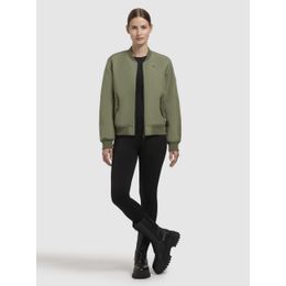 Bomberjacke Khujo "PHILO", Damen, Gr. M, gr&uuml;n (helloliv), Canvas, 80% Polyester, 20% Nylon, unifarben, regular fit h&uuml;ftlang, eingesetzt Rippb&uuml;ndchen, Jacken Bomberjacke