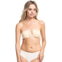 Klebe-BH MAGIC BODYFASHION "Boob Tape", Damen, Gr. N-Gr, braun (latte), Obermaterial: 95% Baumwolle, 5% Elasthan, unifarben, k&ouml;rpernah, BHs Klebe-BH, tr&auml;gerlos, r&uuml;ckenfrei, tief ausgeschnitten und viele weitere Optionen