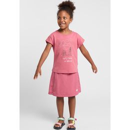 Skort Jack Wolfskin "SUN SKORT G", M&auml;dchen, Gr. 128, pink (soft, pink), 1. OBERSTOFF: 100% POLYAMID. 2. OBERSTOFF: 100% POLYESTER. Futter: 100% POLYESTER, R&ouml;cke Skort
