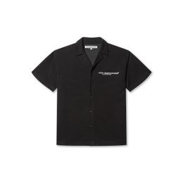 Kurzarmshirt IRASUTO STUDIOS "Irasuto Studios CUBAN SHIRT", Jungen, Gr. S, schwarz, 70% Polyester, 30% Baumwolle, bedruckt, oversize, amerikanischer Ausschnitt, Shirts