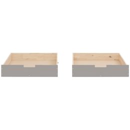 Schubkasten OTTO HOME "Tessin", grau (grau, natur), B:94cm H:20cm, Schubladen, Schubkasten, Bettschubladen auf Rollen, passend f&uuml;r das OTTO HOME Bett Tessin
