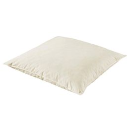 Federkissen Otto Keller "Kopfkissen & Dekokissen, in 40x40, 40x80, 80x80 cm erh&auml;ltlich", beige (creme), B:80cm L:80cm, Bezug: 100% Baumwolle. F&uuml;llung: 100% G&auml;nsefeder, Kopfkissen, Sofakissen, Dekokissen und auch als Schlafkissen.