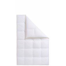 G&auml;nsedaunenbettdecke Frau Holle "Dana, Bettdecken f&uuml;r Sommer oder Winter, hergestellt in Deutschland", wei&szlig;, B:155cm L:220cm, Bezug: 100% Baumwolle. F&uuml;llung: 100% G&auml;nsedaunen, Bettdecken, Bettdecke in 135x200 cm, 155x220 cm und weiteren Gr&ouml;&szlig;en