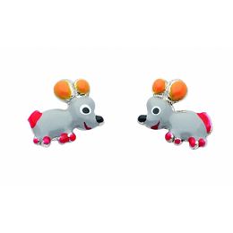 Adelia&acute;s Paar Ohrh&auml;nger ADELIA&acute;S "Maus Ohrstecker Ohrringe 925 Silber", grau (silber), Ohrringe, Jungen, Kinder, Silber 925 (Sterlingsilber), Silberohrringe Maus