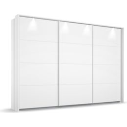 Kleiderschrank OTTO HOME "Mehrzweckschrank Aktenschrank M&ouml;bel Mietswohnung Schlafzimmer OTELI", wei&szlig; (alpinwei&szlig;), B:278cm H:233cm T:68cm, Holzwerkstoff, Schr&auml;nke, Kleiderschrank, inkl. Passepartout optional mit Beleuchtung MADE IN GERMANY