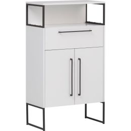 Midischrank Schildmeyer "Limone, Midischrank, Made in Germany, B: 65 cm", wei&szlig; (kreidewei&szlig;), B:65,2cm H:112,5cm T:33,1cm, FSC-zertifizierter Holzwerkstoff, Schr&auml;nke, Midischrank, Solide Verarbeitung - Dieses Produkt ist in Deutschland gefertigt