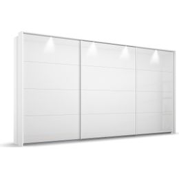 Kleiderschrank OTTO HOME "Mehrzweckschrank Aktenschrank M&ouml;bel Mietswohnung Schlafzimmer OTELI", wei&szlig; (alpinwei&szlig;, hochglanz wei&szlig;), B:368cm H:214cm T:68cm, Holzwerkstoff, Schr&auml;nke, Kleiderschrank, inkl. Passepartout optional mit Beleuchtung MADE IN GERMANY