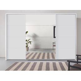 Kleiderschrank OTTO HOME "Mehrzweckschrank Aktenschrank M&ouml;bel Mietswohnung Schlafzimmer OTELI", wei&szlig; (alpinwei&szlig;), B:323cm H:214cm T:68cm, Holzwerkstoff, Schr&auml;nke, Kleiderschrank, inkl. Passepartout optional mit Beleuchtung MADE IN GERMANY