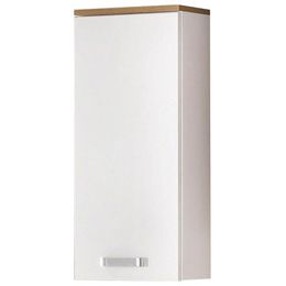 H&auml;ngeschrank Schildmeyer "Malina, H&auml;ngeschrank, Made in Germany, B: 32,7 cm", wei&szlig; (kreidewei&szlig;, eiche landhaus), B:32,7cm H:72,3cm T:16,3cm, Holzwerkstoff, Schr&auml;nke, H&auml;ngeschrank, Solide Verarbeitung - Dieses Produkt ist in Deutschland gefertigt