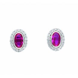 Adelia&acute;s Paar Ohrh&auml;nger ADELIA&acute;S "Ohrstecker Ohrringe 925 Silber mit Zirkonia", pink (silber), Ohrringe, Damen, Damen, Silber 925 (Sterlingsilber), Silberohrringe