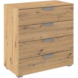 Schubkastenkommode OTTO HOME "Kommode Sideboard Schubladenkommode Schlafzimmerkommode ORIAS", braun (eiche artisan), B:80cm H:81cm T:42cm, Holzwerkstoff, Sideboards, vier gro&szlig;e und ger&auml;umige Schubladen mit viel Stauraum MADE IN GERMANY