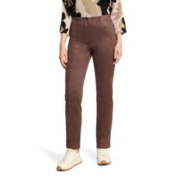 Stoffhose Betty Barclay "Damen Slim Fit", Damen, Gr. 36, Normalgr&ouml;&szlig;en, braun (light maroon), Obermaterial: 95% Polyester, 5% Elasthan, slim fit 7/8-L&auml;nge, Hosen Stoffhose