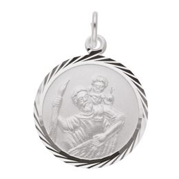 Adelia&acute;s Kettenanh&auml;nger ADELIA&acute;S "925 Silber Anh&auml;nger Christophorus &Oslash; 16 mm", silber, Schmuckanh&auml;nger, Damen, Silber 925 (Sterlingsilber), Kettenanh&auml;nger, Silberschmuck f&uuml;r Damen