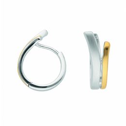 Adelia&acute;s Paar Creolen ADELIA&acute;S "14,4 mm ⌀ Creolen Ohrringe 925 Silber vergoldet", gold, Ohrringe, Damen, Damen, Silber 925 (Sterlingsilber), Goldohrringe