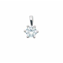 Adelia&acute;s Kettenanh&auml;nger ADELIA&acute;S "Anh&auml;nger 333 Wei&szlig;gold ( 8K ) mit Zirkonia", silber, Schmuckanh&auml;nger, Damen, mit Zirkonia, Gold, Kettenanh&auml;nger, Goldanh&auml;nger