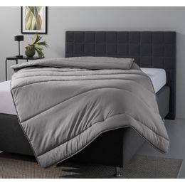 Microfaserbettdecke OTTO HOME "Clarra, Bettdecke 135x200 cm, 155x220 cm, 200x200 cm", grau, B:135cm L:200cm, Bezug: 100% Polyester. F&uuml;llung: 100% Polyester, Bettdecken, Microfaserbettdecke, Bettdecken in gr&uuml;n & grau, Sommer, Winter, 4 Jahreszeiten, Decke