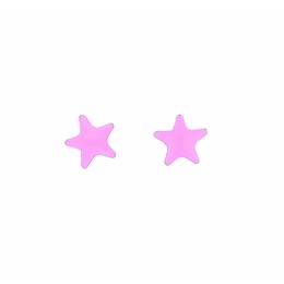 Adelia&acute;s Paar Ohrh&auml;nger ADELIA&acute;S "Stern Ohrstecker Ohrringe 925 Silber", pink (silber), Ohrringe, Jungen, Kinder, Silber 925 (Sterlingsilber), Silberohrringe Stern