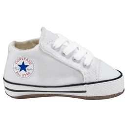 Sneaker Converse "Kinder Chuck Taylor All Star Cribster Canvas Color-Mid", Baby, Gr. 20, wei&szlig; (wei&szlig; natural, ivory), Textil, unifarben, Schuhe Sneakerboots Lauflernschuh, f&uuml;r Babys mit Klettverschluss