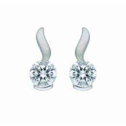 Adelia&acute;s Paar Ohrh&auml;nger ADELIA&acute;S "Ohrstecker Ohrringe 925 Silber mit Zirkonia", transparent (silber), Ohrringe, Damen, Damen, Silber 925 (Sterlingsilber), Silberohrringe