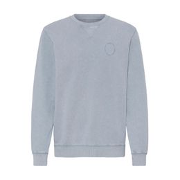 Sweatshirt Blend "BHFACTOR CREW SWEATSHIRT", Herren, Gr. L, faded denim, Sweatware, Obermaterial: 100% Baumwolle, unifarben, regular fit normal, Rundhals, Sweatshirts Sweatshirt, aus Baumwolle und Sweatware, Regular Fit, mit Rundhalsausschnitt
