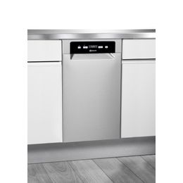 Bauknecht Unterbaugeschirrsp&uuml;ler "BK4UC11BS7A0X", Energieeffizienz: C (A-G), silber (edelstahl), B:44,8cm H:82cm T:59cm, Geschirrsp&uuml;ler, Doppelter Komfort &ndash; mit Besteckschublade und zus&auml;tzlichem Besteckkorb