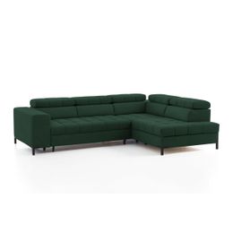 Ecksofa exxpo - SOFA FASHION "Bocco, hochwertige Verarbeitung, toller Sitzkomfort, bequem, L-Form", braun (pine), B:276cm H:75cm T:203cm, 100% PES, Sofas, Ecksofa, wahlweise mit Bettfunktion u. Bettkasten, inkl. Kopfteilverstellung