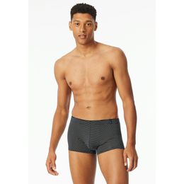 Boxer Schiesser "Long Life Soft", Herren, Gr. 9, blau (804, nachtblau), Single Jersey, Obermaterial: 85% Modal, 10% Elasthan, 5% Polyester, k&ouml;rpernah, Unterhosen, ohne Eingriff, in elastischer Single-Jersey Qualit&auml;t