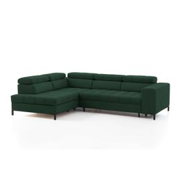 Ecksofa exxpo - SOFA FASHION "Bocco, hochwertige Verarbeitung, toller Sitzkomfort, bequem, L-Form", braun (pine), B:276cm H:75cm T:203cm, 100% PES, Sofas, Ecksofa, wahlweise mit Bettfunktion u. Bettkasten, inkl. Kopfteilverstellung