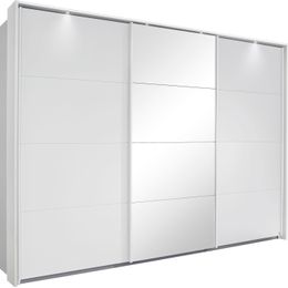 Kleiderschrank OTTO HOME "Mehrzweckschrank Aktenschrank M&ouml;bel Mietswohnung Schlafzimmer TUBONA", wei&szlig; (alpinwei&szlig;), B:278cm H:233cm T:64cm, Holzwerkstoff, Schr&auml;nke, Kleiderschrank, mit umfangreicher Innenausstattung und Passepartout MADE IN GERMANY