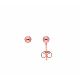 Adelia&acute;s Paar Ohrh&auml;nger ADELIA&acute;S "Ohrstecker Ohrringe 925 Silber vergoldet", ros&eacute;gold, Ohrringe, Damen, Damen, Silber 925 (Sterlingsilber), Goldohrringe