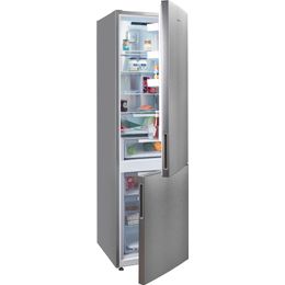 Bauknecht K&uuml;hl-/Gefrierkombination "KGDNF 203 A", Energieeffizienz: A (A-G), silber (edelstahloptik), Rechtsanschlag, K&uuml;hlschr&auml;nke, Dual Cool NoFrost: Zwei K&uuml;hlkreisl&auml;ufe f&uuml;r l&auml;nger frische Lebensmittel