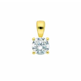 Adelia&acute;s Kettenanh&auml;nger ADELIA&acute;S "Anh&auml;nger 925 Silber vergoldet mit Zirkonia", gold, Schmuckanh&auml;nger, Damen, mit Zirkonia, Silber 925 (Sterlingsilber), Kettenanh&auml;nger, Goldanh&auml;nger