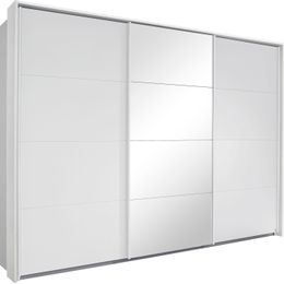 Kleiderschrank OTTO HOME "Mehrzweckschrank Aktenschrank M&ouml;bel Mietswohnung Schlafzimmer TUBONA", wei&szlig; (alpinwei&szlig;), B:278cm H:214cm T:64cm, Holzwerkstoff, Schr&auml;nke, Kleiderschrank, mit umfangreicher Innenausstattung und Passepartout MADE IN GERMANY
