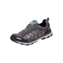Wanderschuh Meindl "Meindl Activo GORE-TEX anthrazit, ozean", Herren, Gr. 44, Normalschaft, grau, Veloursleder, Schuhe Wanderschuh, GORE-TEX &ndash; Winddicht, wasserdicht und atmungsaktiv