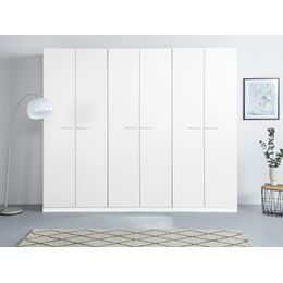 Kleiderschrank OTTO HOME "Mehrzweckschrank Aktenschrank M&ouml;bel Mietswohnung Schlafzimmer OTELI", wei&szlig; (alpinwei&szlig;), B:271cm H:229cm T:54cm, Holzwerkstoff, Schr&auml;nke, Kleiderschrank, mit zus&auml;tzlichen Einlegeb&ouml;den, optional mit Spiegel MADE IN GERMANY